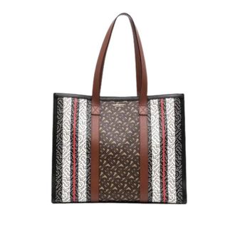 Burberry Sac cabas Pre-owned en toile - Femme - Pre-owned - Brun - Taille: ONE Size