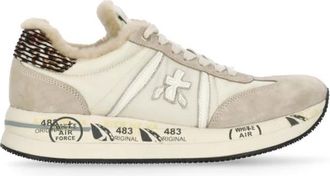 Premiata Femme, Chaussures, Beige, Taille: 39 EU Conny Baskets