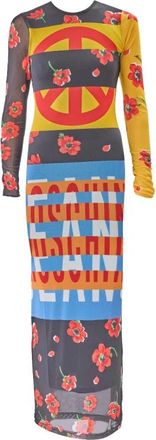 Moschino Femme, Robes, Multicolore, Taille: 40 FR Abito Lungo Tulle Stampa ML