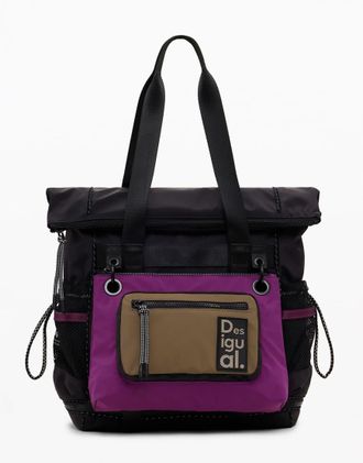 Desigual Gro&szlig;er Voyager-Rucksack in Schwarz mit vielseitigen Tragem&ouml;glichkeiten