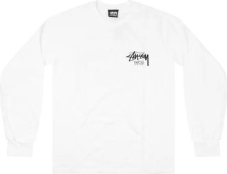 St&uuml;ssy t-shirt Paris &agrave; manches longues - Blanc