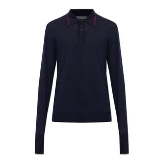 Balenciaga Woll-Poloshirt - - Knitwear - Herren - Blau - M