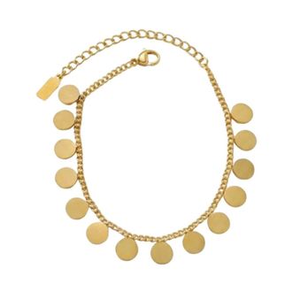 Dansk Copenhagen Nora Waterproof 18K Gold Plating Multi Bracelet - Brushed Stainless Steel - Femme - Accessoires - Jaune - Taille: ONE Size