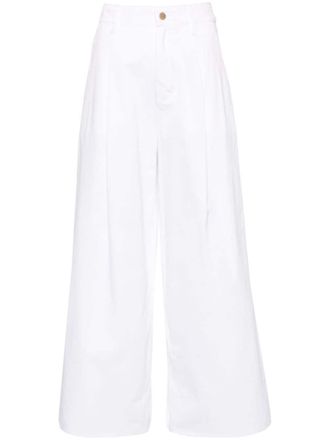 Max Mara pantalon Vincent &agrave; coupe ample - Blanc