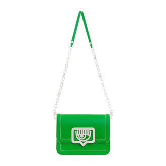 Chiara Ferragni Gr&uuml;ne vegane Crossbody-Tasche mit Eye Like Schnalle - - Bags - Damen - Gr&uuml;n - ONE SIZE