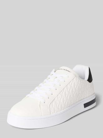 A|X Armani Exchange Sneaker mit Schn&uuml;rung Modell LONDON SAFFIANO