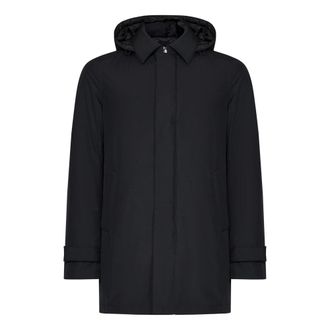 Herno Schwarze Gore-Tex Daunenjacke - - Jackets - Herren - Schwarzk - XS