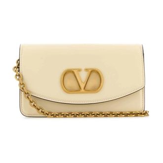 Valentino Garavani VLogo Signature Schultertasche - - Bags - Damen - Wei&szlig; - ONE SIZE