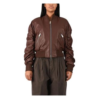 Dondup Bomber oversize - Femme - Vestes - Brun - Taille: 40 FR