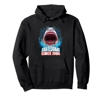 BDAZ 40. Geburtstag Jawesome Seit 1986 Shark 40 Jahre alt Pullover Hoodie
