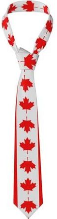 Generic Cravates Homme Drapeau Canadien Classique Necktie Fine Cravate Homme Pour Mariage Travail Accessoires