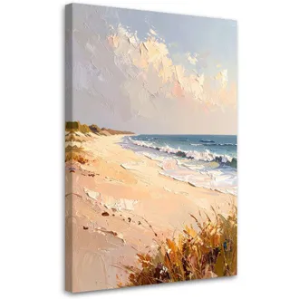 Artgeist Tableau d&eacute;co Mer Plage Dunes effet peinture 70x100