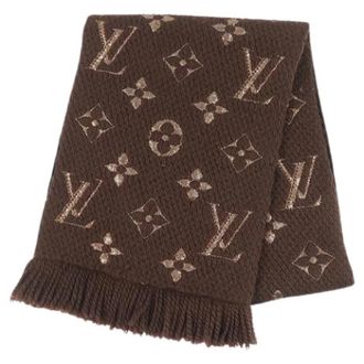 Louis Vuitton &Eacute;charpe en laine Pre-owned - Femme - Pre-owned - Brun - Taille: ONE Size