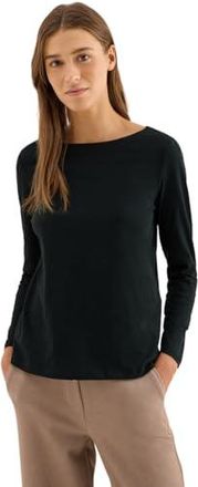 Cecil 3227273 T-Shirt Basique à Manches Longues, Encre Verte, XL Femmes