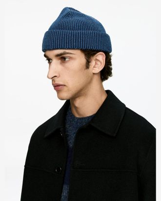 Arket Beanie In Indigo -Blau