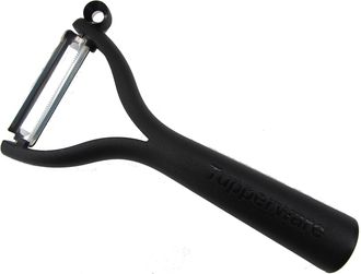 Tupperware Schäler Universalschäler schwarz D119 Flachschliff Wellenschliff