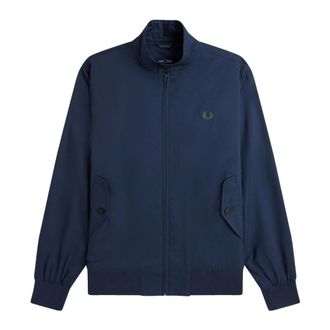 Fred Perry Klassische Harrington-Jacke Tennisblau - - Jackets - Herren - Blau - M
