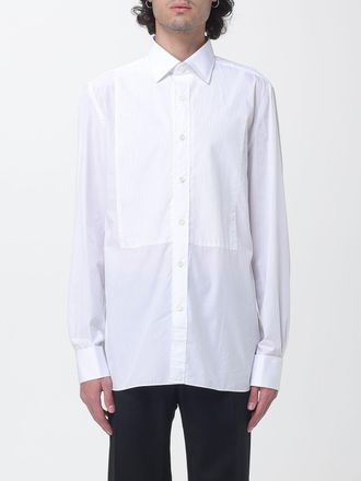 Borrelli Napoli Chemise San Ferdinando en popeline de coton avec plastron