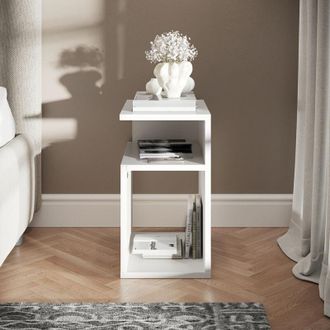 Vicco Table de nuit Elios, Blanc, Lot de 2, Vicco