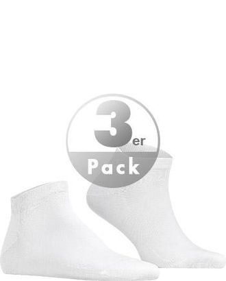 Falke Herren Sneakersocken wei&szlig; Baumwolle unifarben