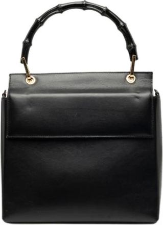Gucci Pre-owned Sacoche Bambou - Femme - Pre-owned - Noir - Taille: ONE Size