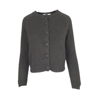 La Fileria Cardigan mit Rundhalsausschnitt - - Knitwear - Damen - Schwarzk - L