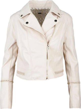 Guess Femme, Vestes, Beige, Taille: 36 FR Chiodo Jacket