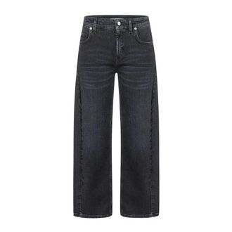 Cambio Schwarze nachhaltige Cropped-Jeans - - Jeans - Damen - Schwarzk - S