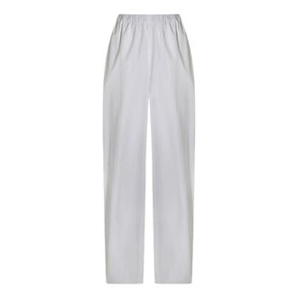 Fabiana Filippi Femme, Pantalons, Blanc, Taille: 38 FR Pantalon Droit &agrave; Taille &Eacute;lastiqu&eacute;e