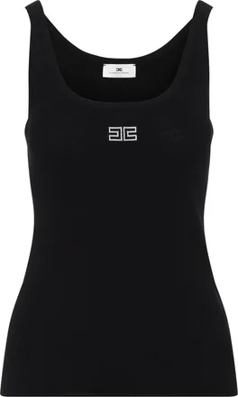 Elisabetta Franchi Top - Schwarz