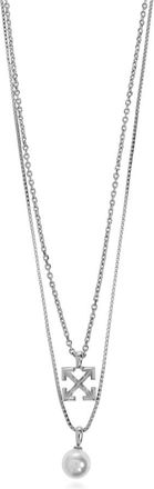 Off-white Perlenkette - - Accessories - Herren - Grau - ONE SIZE