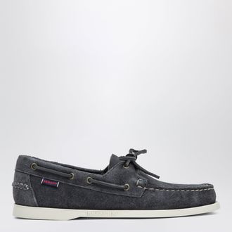 Sebago Bootsschuh Portland Flesh Out aus Veloursleder blau