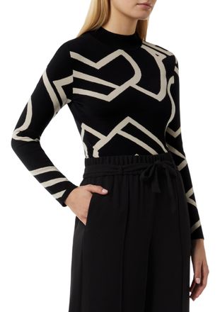 Comma Pullover mit Logo-Design