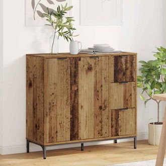 vidaXL Sideboard Altholz 89,5 x 33 x 82 cm Holzwerkstoff vidaXL