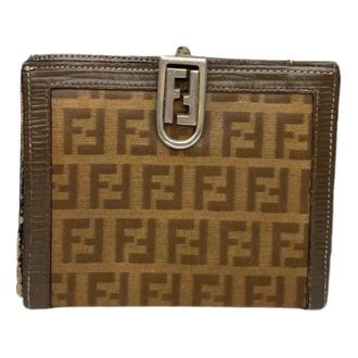 Fendi Portefeuille en cuir Pre-owned - Femme - Pre-owned - Brun - Taille: ONE Size