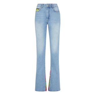 Philipp Plein Jeans Flare Fit NEW Baroque - - Jeans - Damen - Blau - W27