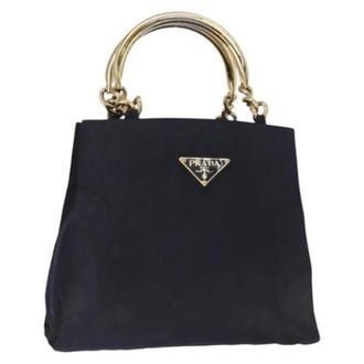 Prada Pre-owned Nylon Handtasche - - Pre-owned - Damen - Blau - ONE SIZE