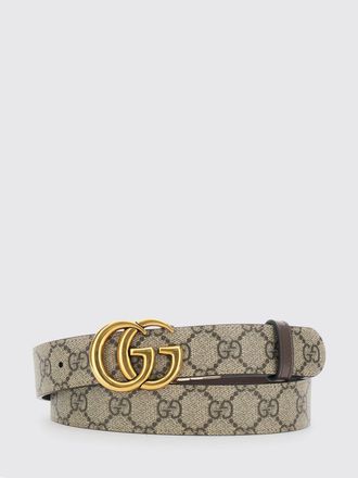 Gucci Ceinture r&eacute;versible GG Marmont en toile Supreme et cuir avec boucle Double G