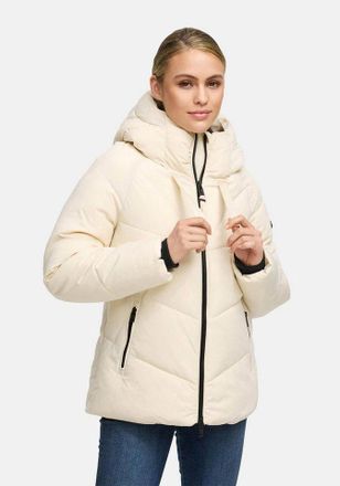 Marikoo Winterjacke Kwamee Schr&auml;g gesteppte Winterjacke mit fester Kapuze