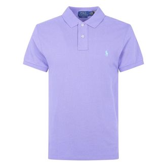 Polo Ralph Lauren Kurz&auml;rmeliges Polohemd aus Strick - - Tops - Herren - Lila - S