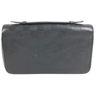 Louis Vuitton Pre-owned Damier Infini Long wallet (bi-fold) - Femme - Pre-owned - Noir - Taille: ONE Size