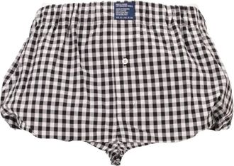 Meryll Rogge short bloomer à carreaux vichy - Noir