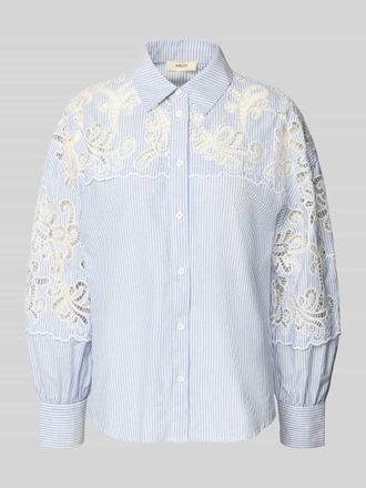 Suncoo Regular Fit Bluse mit Spitze Modell LETICIA