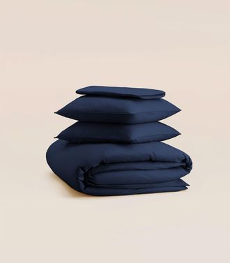 Tediber Parure - Percale de coton - Bleu - Tediber