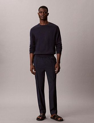 Calvin Klein Pantalon en seersucker &agrave; enfiler