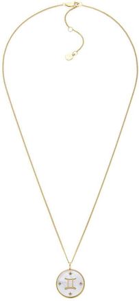 Fossil Damen-Edelstahl oder Sterlingsilber-Halskette mit Karabinerverschluss, Mattes Weiß