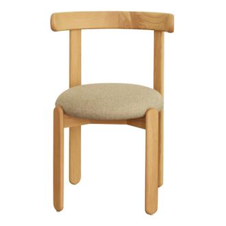 Gabrielle Paris Chaise Lilas en bois, assise en lin Gabrielle Paris