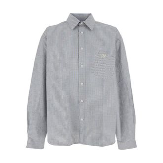 ERL Light Check Shirt Woven - - Shirts - Herren - Blau - S