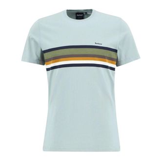 Barbour Homme, Tops, Bleu, Taille: M Newsham Printed Stripe T-Shirt