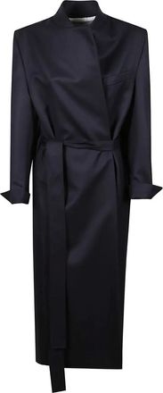 SA SU PHI manteau &agrave; taille ceintur&eacute;e - Noir